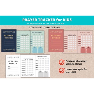 Prayer Tracker for Kids, and Reward Chart for kids, Islamic Prayer ...