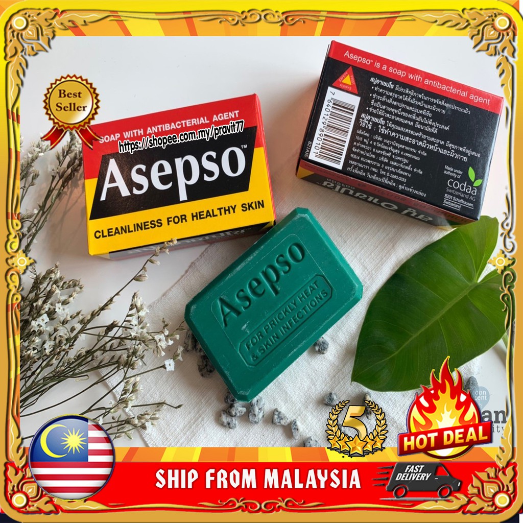 Asepso Soap Original - Skin, Antiseptic, Itching, Allergy | Asepso ...