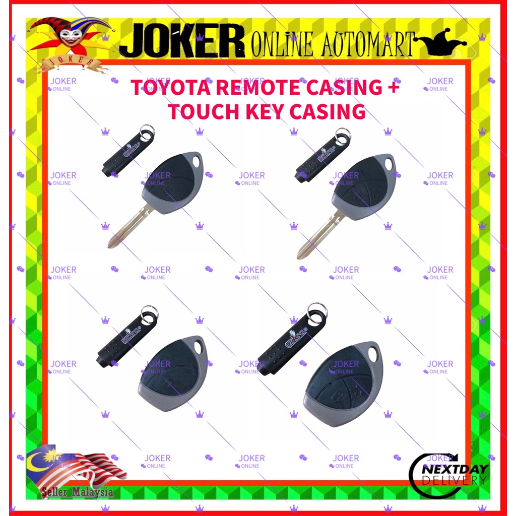 TOYOTA CAR ALARM REMOTE KEY CASE COBRA & TOUCH KEY 2 / 3 BUTTON CASING ...