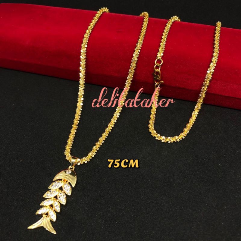 💥RANTAI LEHER SET LOKET EMAS KOREA COP916💥 | Shopee Malaysia