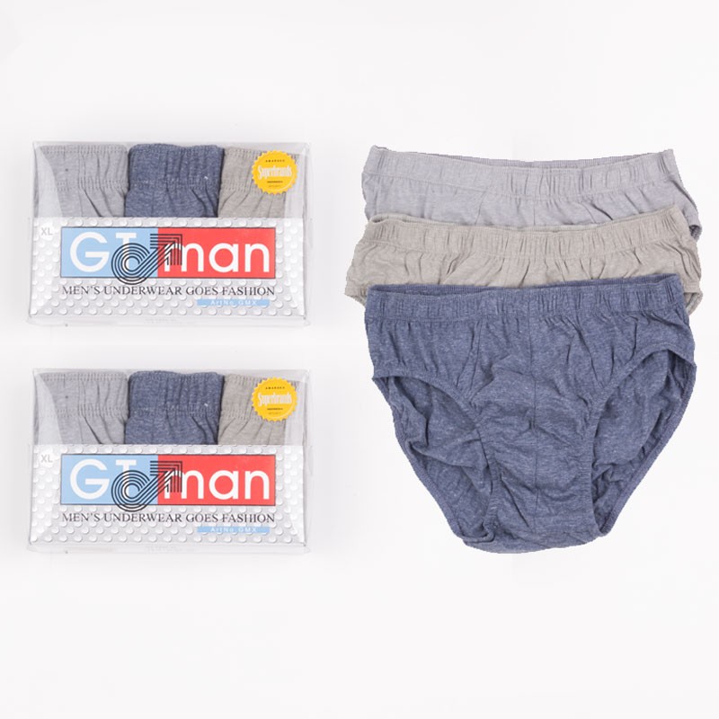 GT Man GMX Men's Underwear / Underwear / Men's Boxers (3PCS IN 1 BOX ...