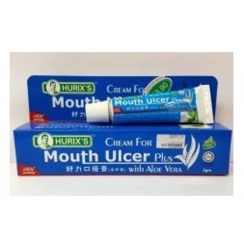 5G HURIX'S CREAM FOR MOUTH ULCER PLUS (WITH ALOE VERA) | Shopee Malaysia