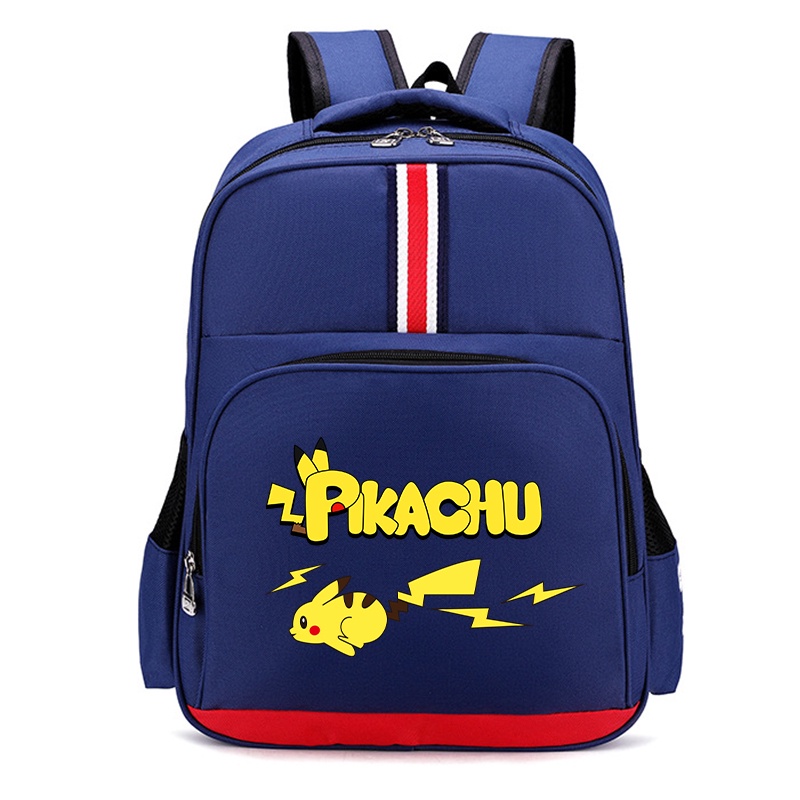 Pokemon Kid Backpack Large Capacity Student Schoolbag Pikachu Print Boy ...