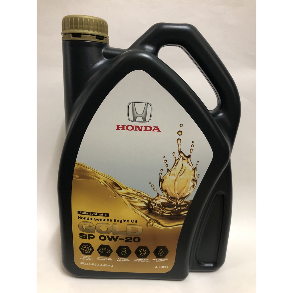 Honda 0W20 API-SN FULLY Synthetic Engine Oil (4L) ORIGINAL | Shopee ...