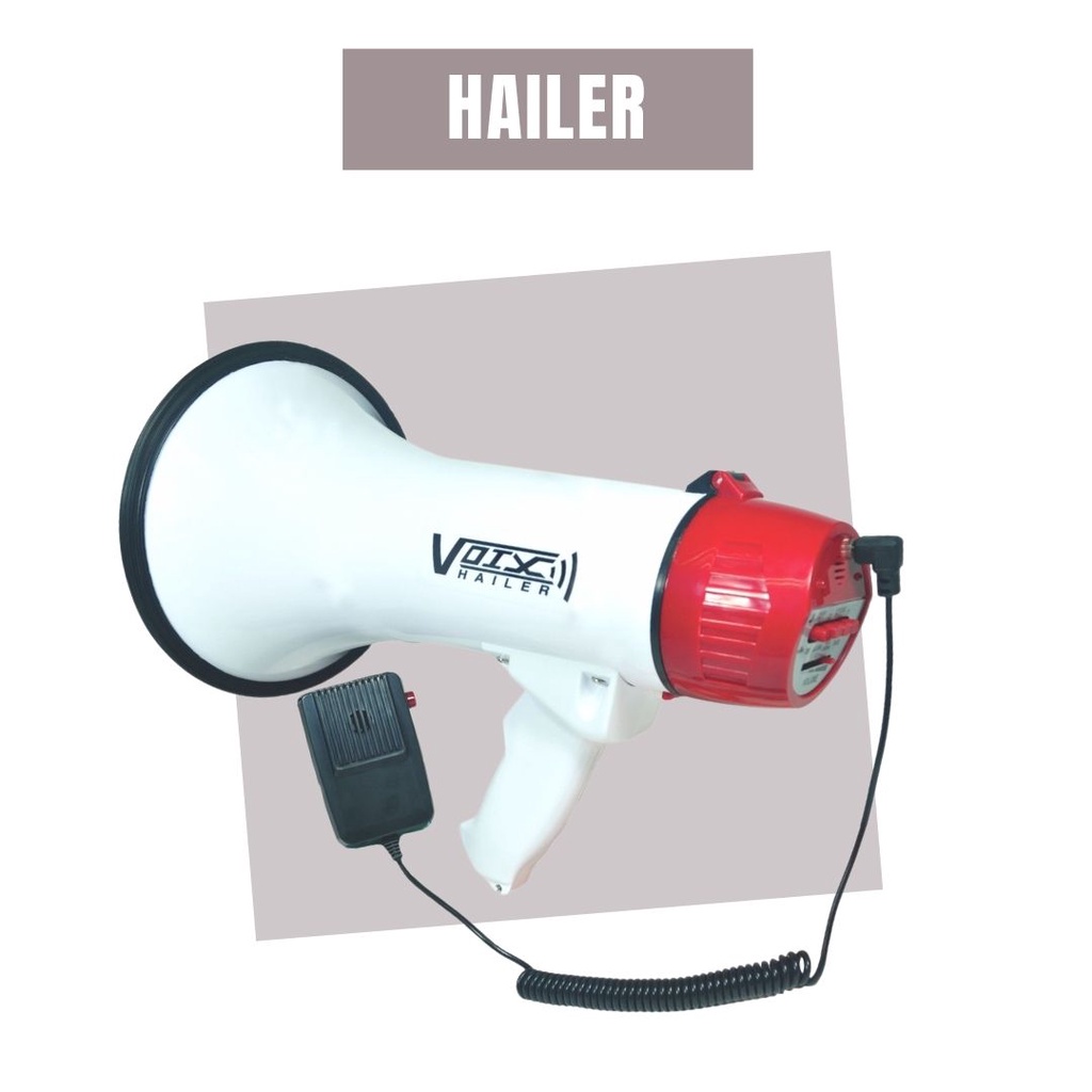 Megaphone hailer with siren and recording functions | Shopee Malaysia