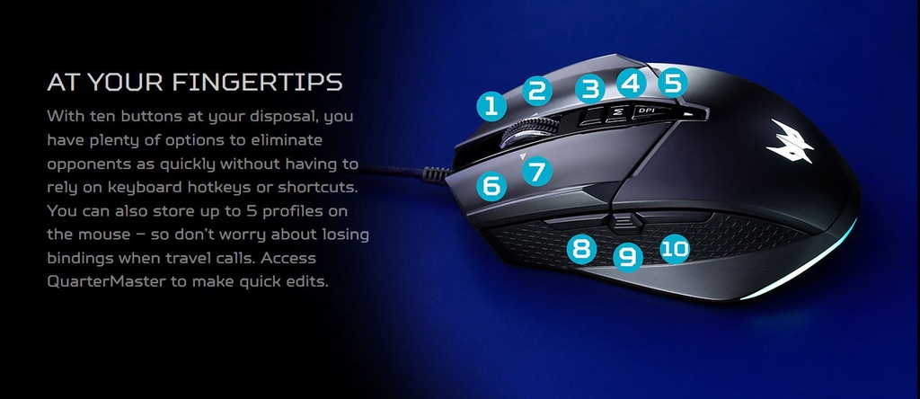 Acer Predator Cestus 335 Gaming Mouse | Shopee Malaysia