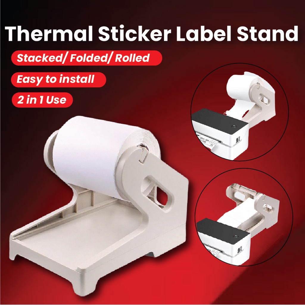 Thermal Printer Bracket Stand 2 in 1 Holder Thermal Sticker Waybill ...