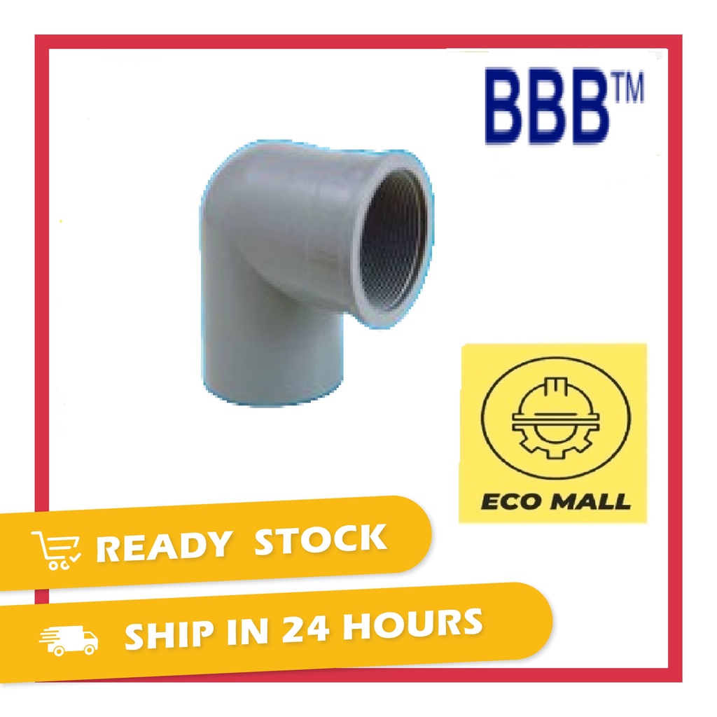 BBB PVC Fittings Female or PT Elbow | Shopee Malaysia