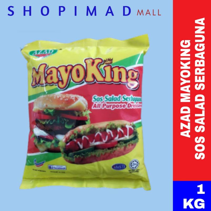 [1KG] AZAD MAYO KING | MAYOKING MAYONIS | MAYONNAISE SOS SALAD ...