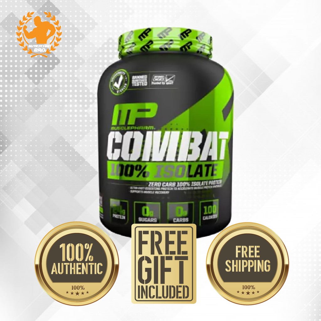 MP COMBAT 100% ISOLATE 5LBS 24G High Quality Protein Zero Carb Zero Fat ...
