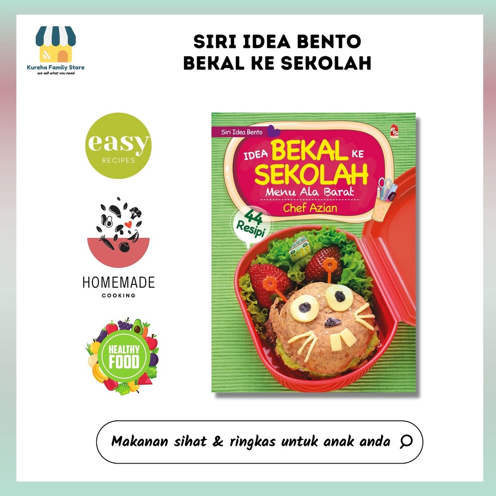 BUKU RESEPI Idea Bekal ke Sekolah Masakan Barat Menu Sihat Healthy ...