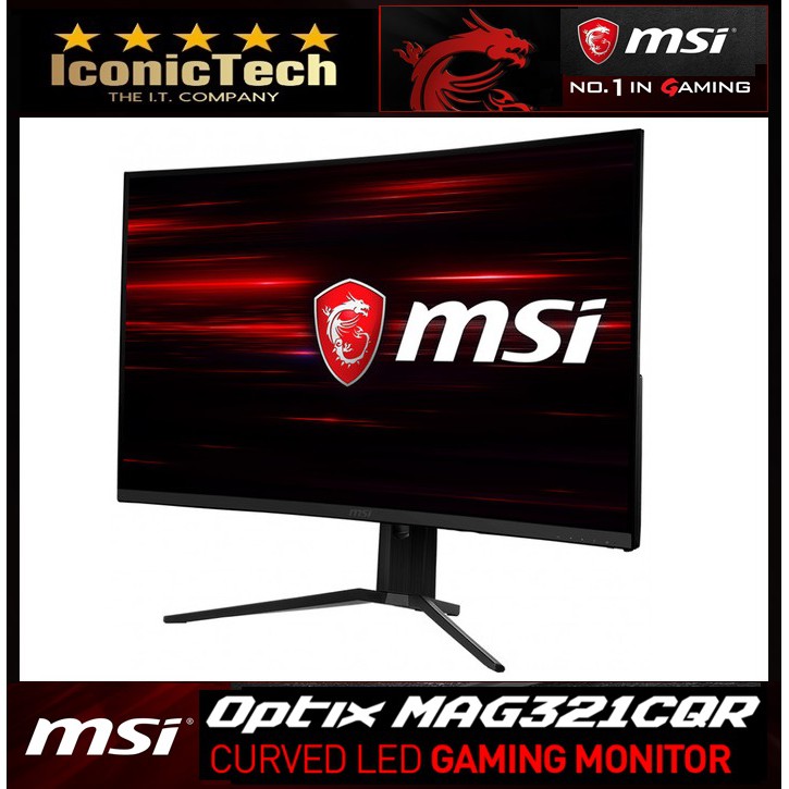 MSI 31.5" Optix MAG321CQR Curved 144 Hz FreeSync LCD Gaming Monitor ...