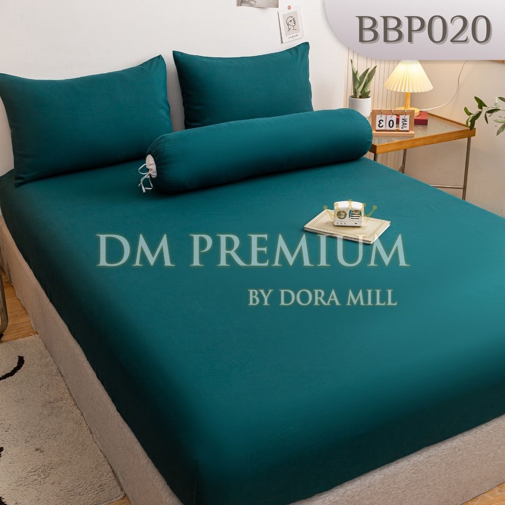 [READY STOCK] Premium Plain Colour Fitted Bedsheet 2-in-1 Single/ 4-in ...