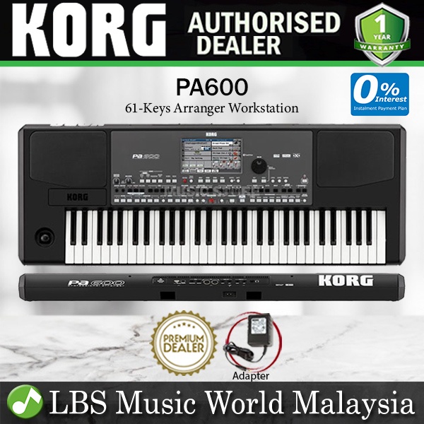 Korg PA600MY 61 Keys Arranger Keyboard Workstation with Malaysia Sound ...
