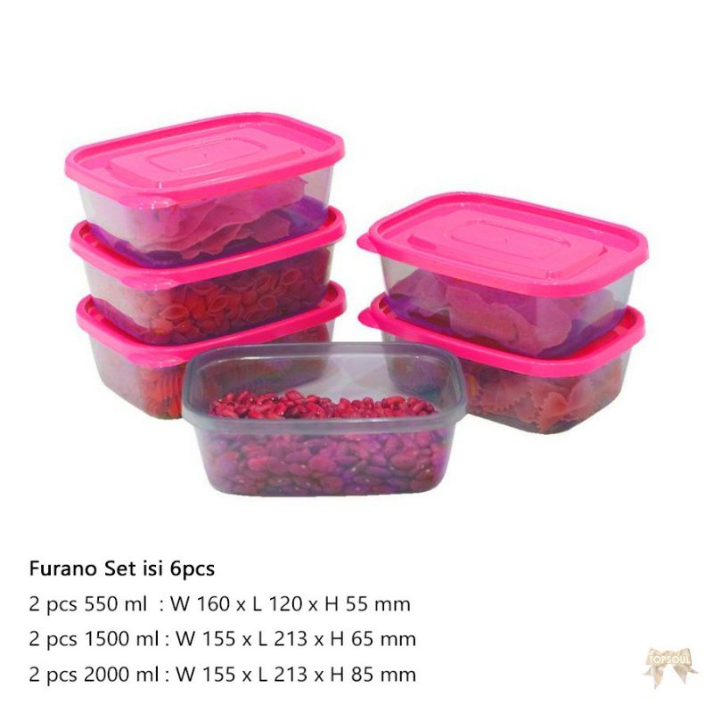 Furano CALISTA LUNCH BOX CONTENTS 6PCS/ LUNCH BOX/FOOD CONTAINER ...