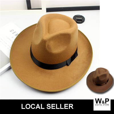 WP Old-Shanghai Beach Hat Fedora Hat Fedoras Hats with Curling Edge (55 ...