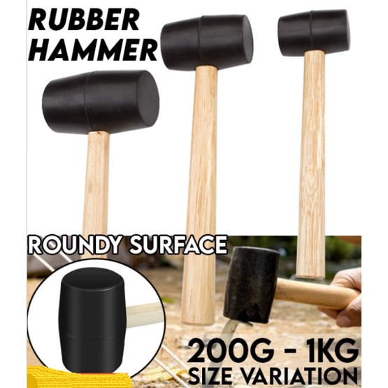NKS💯Ready Stock Rubber Mallet Hammer | Hammer Getah | Alat Tangan Tukul ...