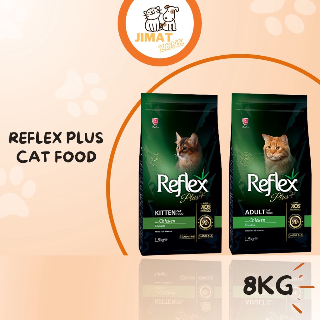 Reflex Plus Cat Food 8KG - Kitten Chicken , Adult Chicken , Makanan ...