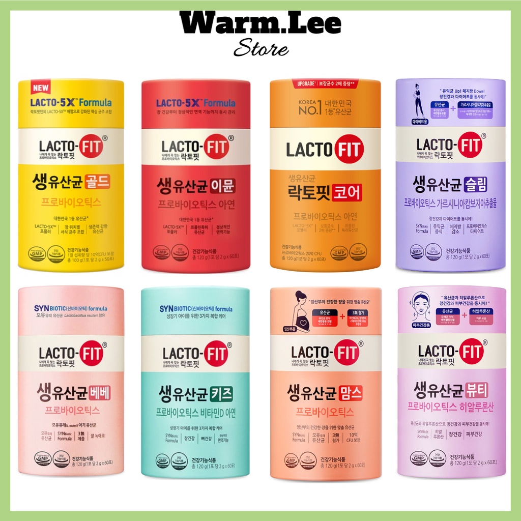 [LactoFit] Probiotics 8 Types / Lacto Fit Gold, Core, Slim, Beauty ...
