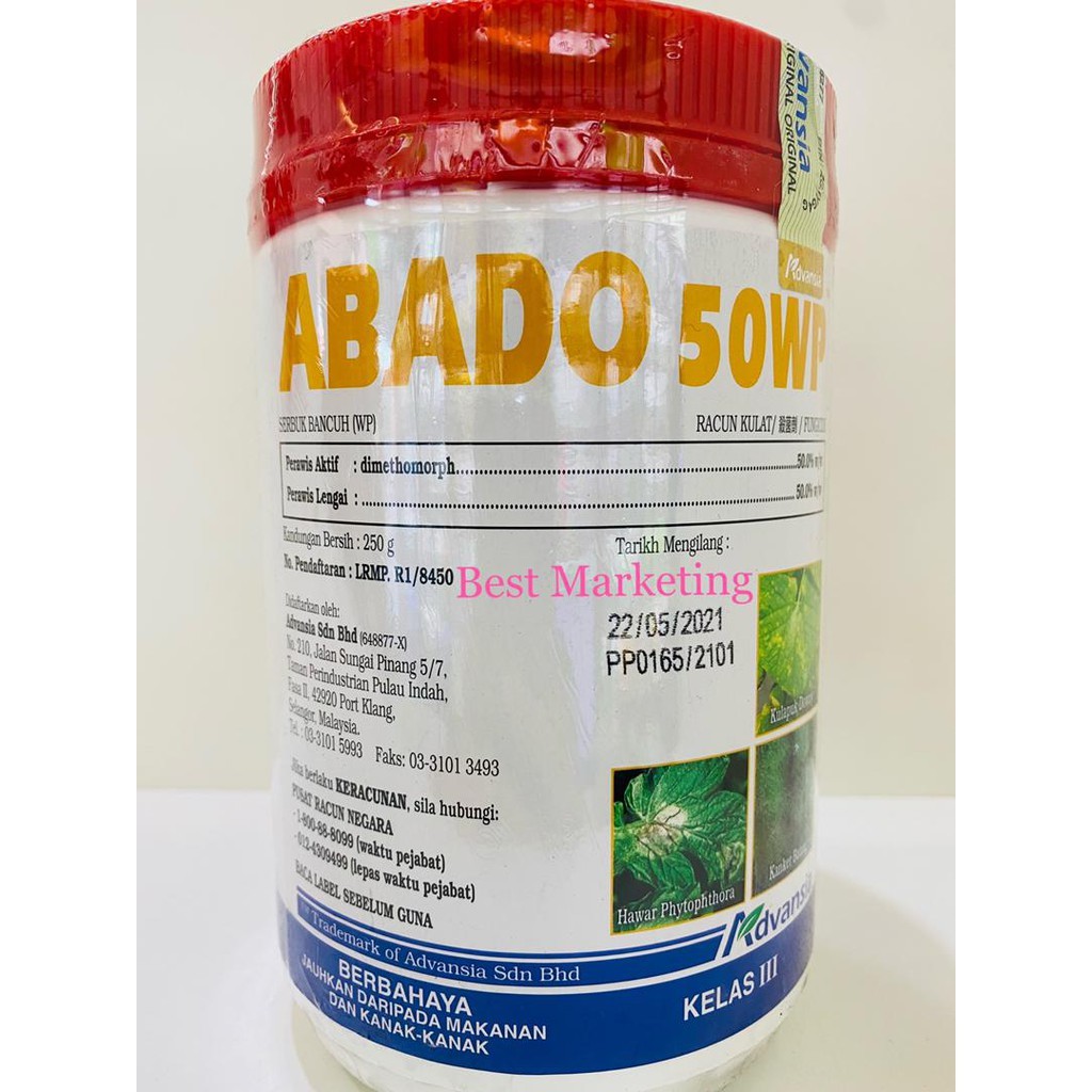 ABADO 50WP 250G / Advansia /Dimethomorph/ Racun Kulat | Shopee Malaysia