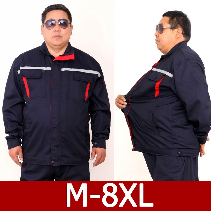 Plus Size M-8XL PPE Safe Safety Work Jacket Long Sleeve Men Women ...