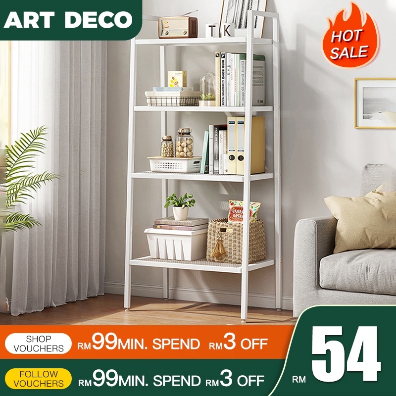 Rack Shelf 4 Tier Multipurpose Shelf Shelves Rack Rak Besi Home Living ...