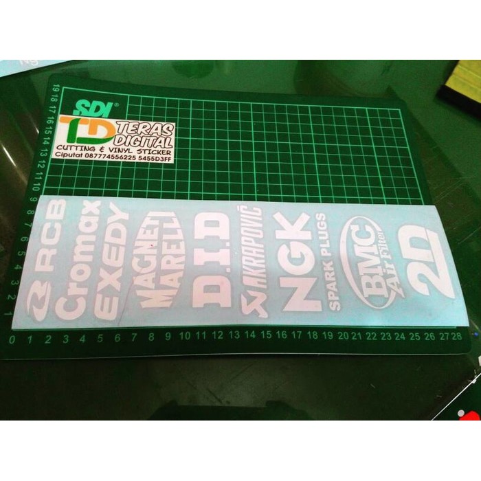Cutting Sticker Sponsor Rossi Motogp Undertail Mudguard Body Motor ETC ...