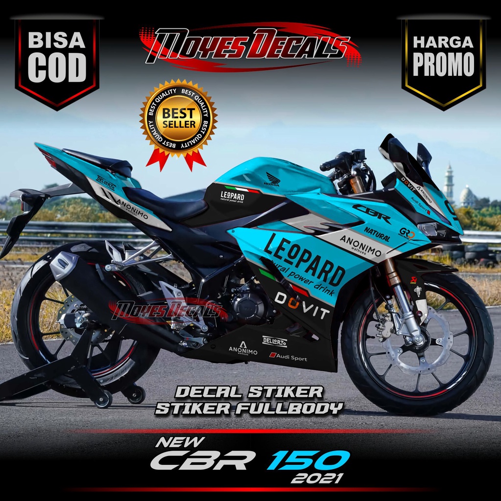 Decal Sticker STRIPING CBR150 R 2021 New Fullbody - Dekal Sticker Variation CBR 150 R 2021 ...