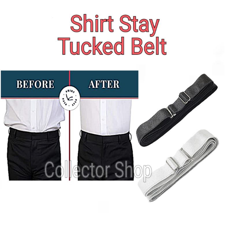 Tuck in Belt Shirt Stay Dress Gown holder Adjustable belt Tidy Clothes ...
