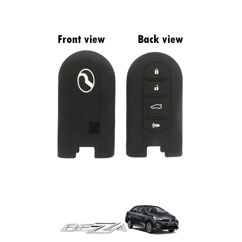 Perodua Bezza Silicone Remote Control Cover (Push Start) (Black ...