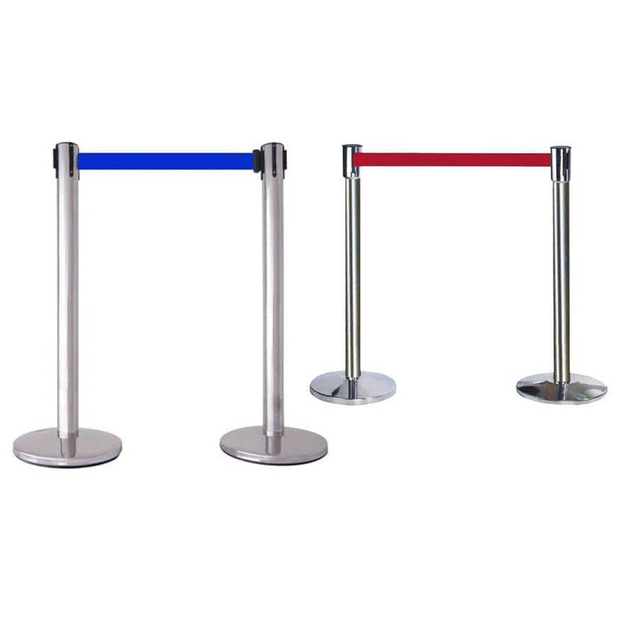 QUEUE UP (Q-UP) STAND- STAINLESS STEEL BLUE OR RED BELT *READY STOCK ...