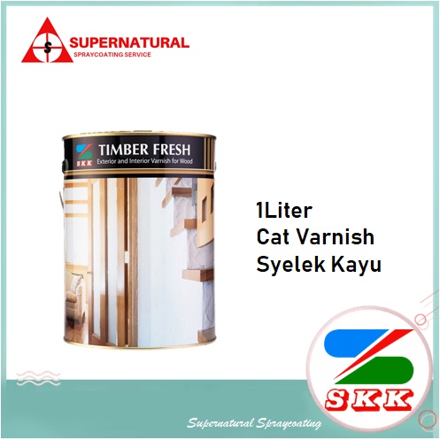 SKK Timber Fresh 1L Cat Varnish untuk Kayu | Varnish for Wood | Shopee ...