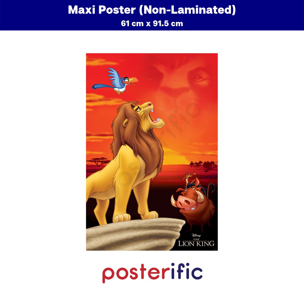The Lion King (King of Pride Rock) - Poster (61 cm X 91.5 cm) | Shopee ...