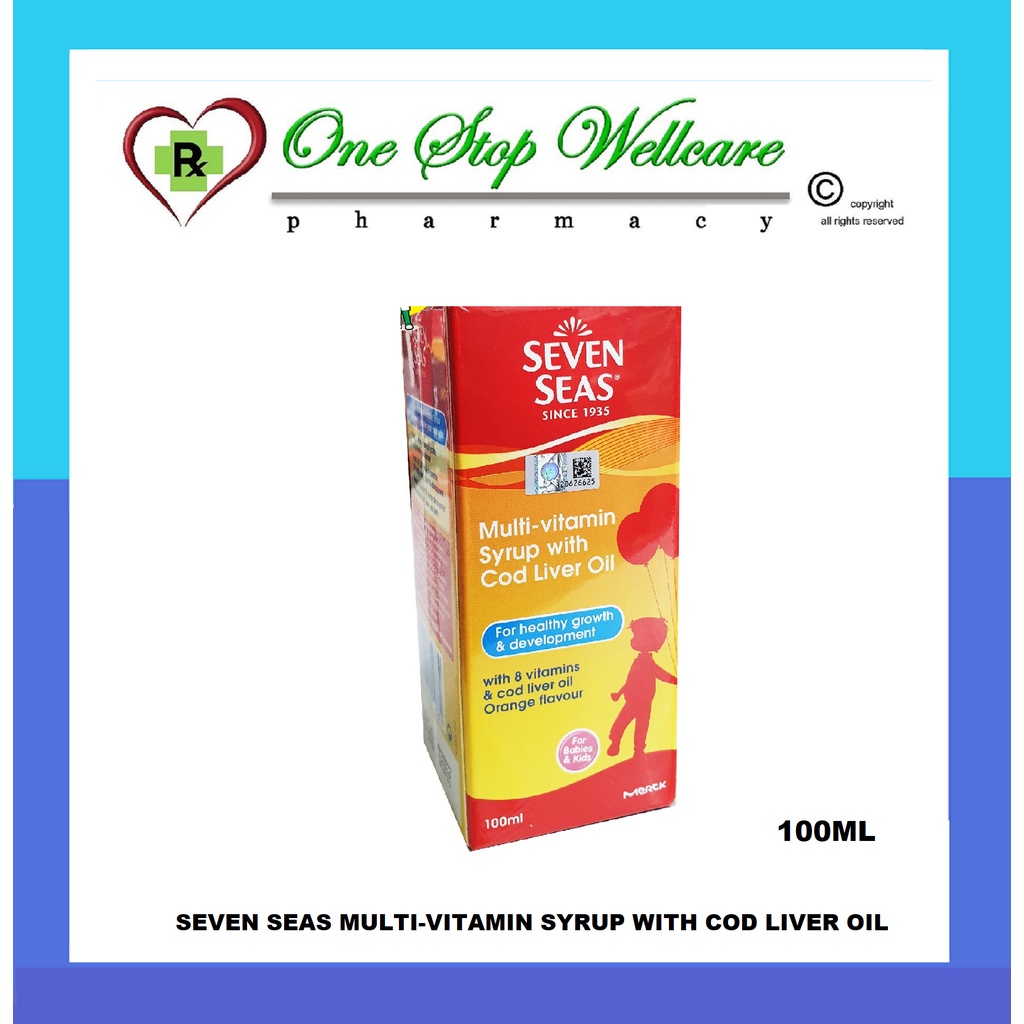 SEVEN SEAS MULTI-VITAMIN SYRUP WITH COD LIVER OIL 100ML / 500ML ...