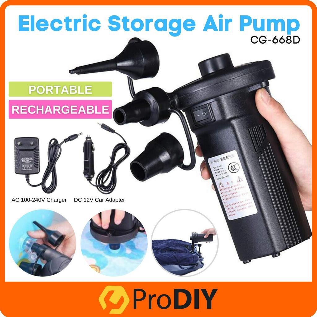 XG-668/DXG-740 Portable Rechargeable Electric Air Inflation Inflate ...