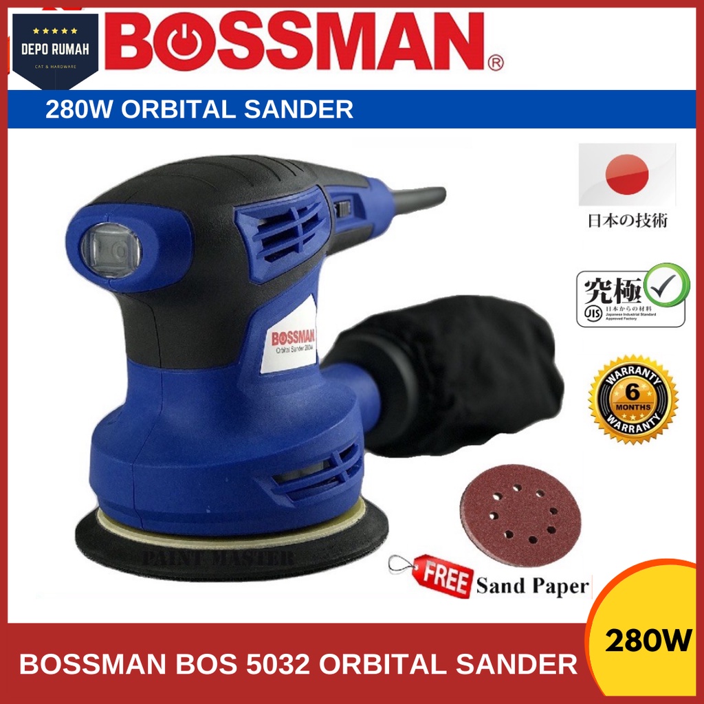 DEPORUMAH [NEW] BOSSMAN BOS5032 Orbital Power Sander Vacuum Dust Bag ...