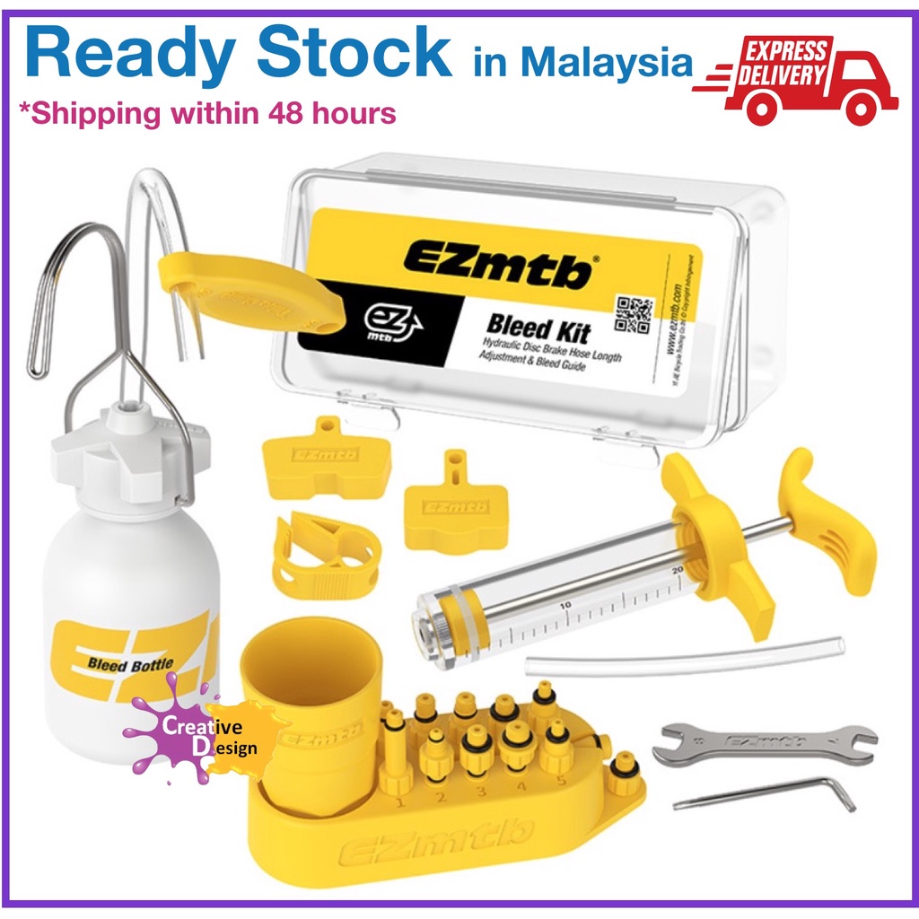 Bike Bleed Kit Mineral Oil Cycling Brake Bleeding Kit Basikal MTB ...