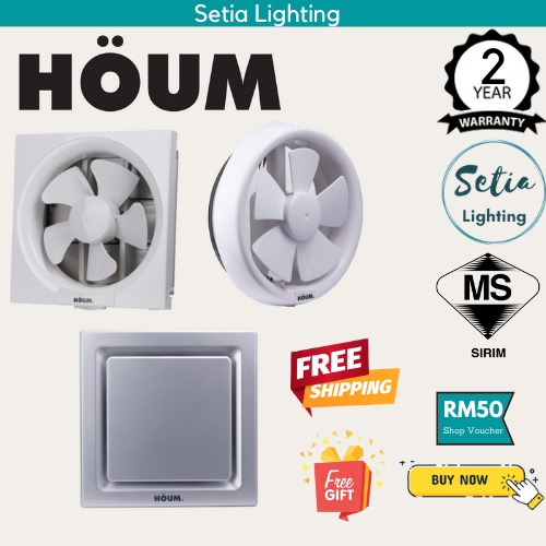 HOUM Ceiling Wall Glass Exhaust Fan 8 10 12 inche Vent ilation Toilet ...