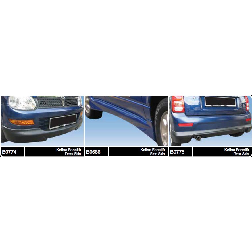Perodua kelisa 2004 2005 Facelift V2 bodykit body kit front side rear ...
