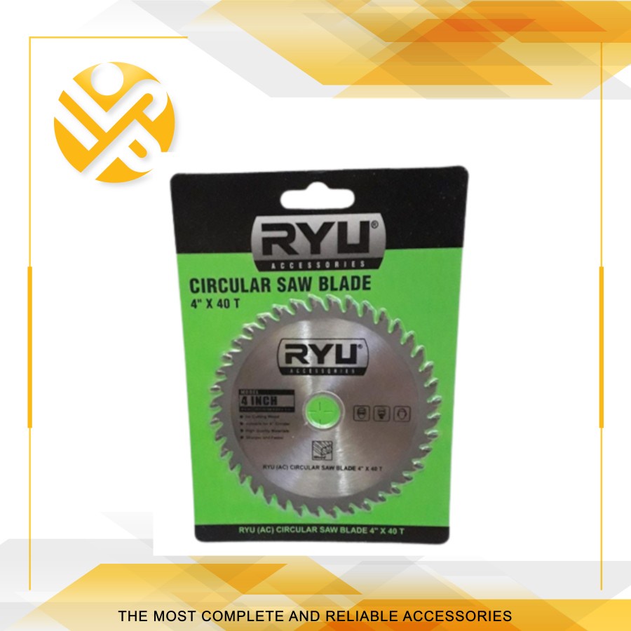 KAYU MATA Ryu Circular Saw Blade 4 Inch X 40T / Wood Saw Blade 4" X 40T ...