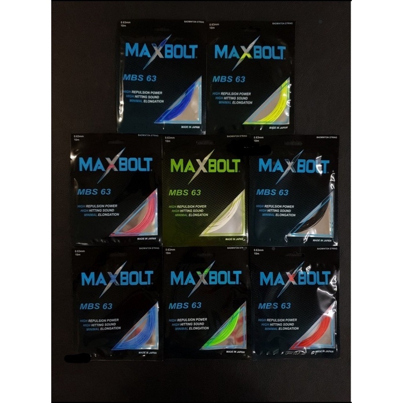 MAXBOLT MBS63 BADMINTON STRING (Original 100%) - Made in JAPAN | Shopee ...