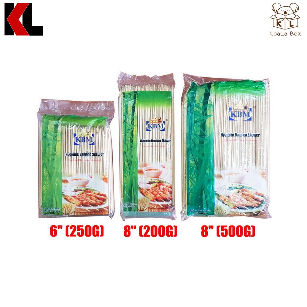 Hygienic Satay Stick / Bamboo Stick /Satay Lidi 6'' & 8'' (200G, 250G ...