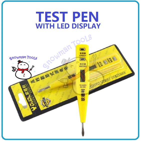TEST PEN WITH LED DIGITAL DISPLAY VOLTAGE TEST PEN TESTER WIRE LEAKAGE ...