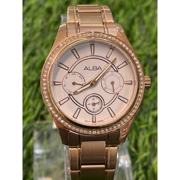 Original Alba Swarovski Multi calendar watch | Shopee Malaysia