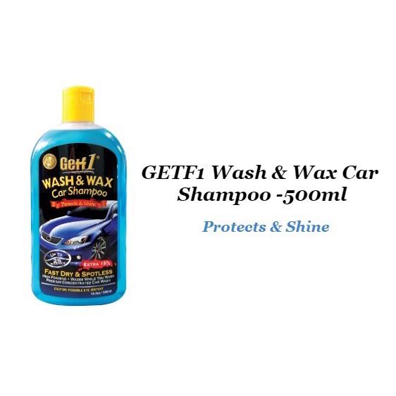 GETF 1 WASH & WAX CAR SHAMPOO 500ML | Shopee Malaysia