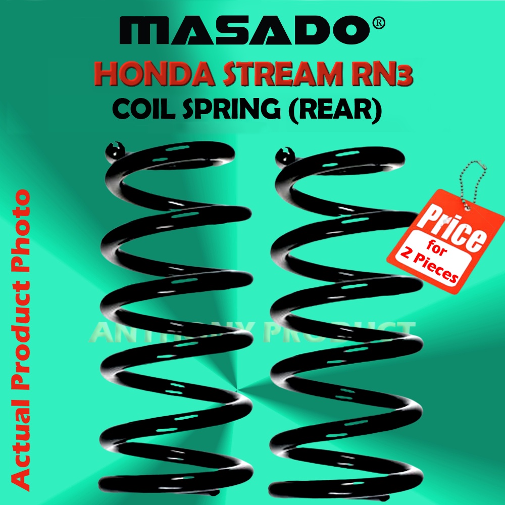 MASADO Honda Stream RN1 RN3 Front / Rear Coil Spring (2 pieces ...