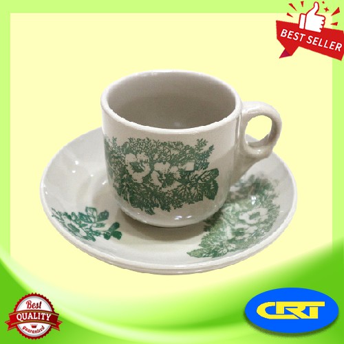 Traditional Chinese Floral Coffee Kopi Cup&Saucer Thin/ Set Cawan ...
