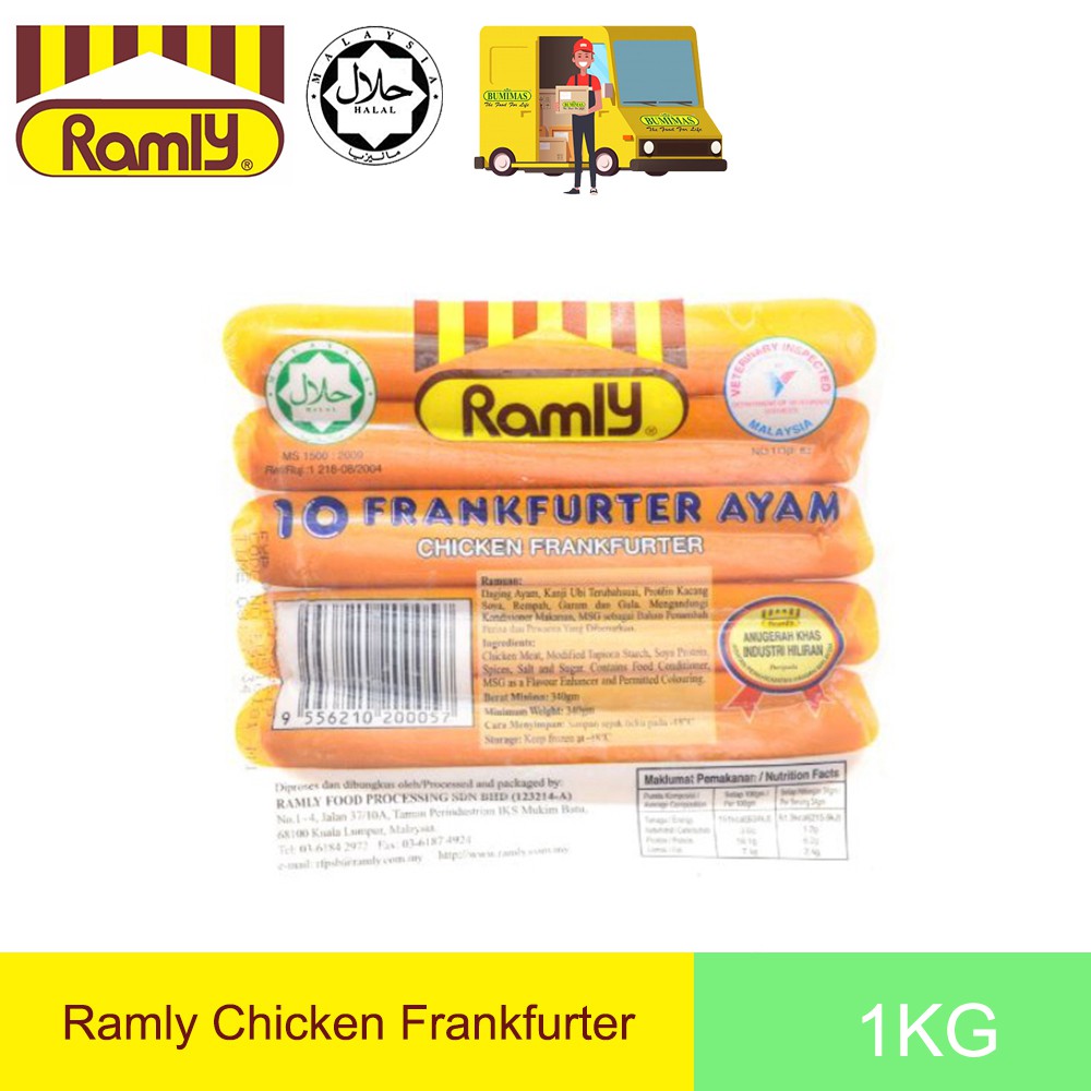 Ramly Beef Frankfurter 340g/1kg | Shopee Malaysia