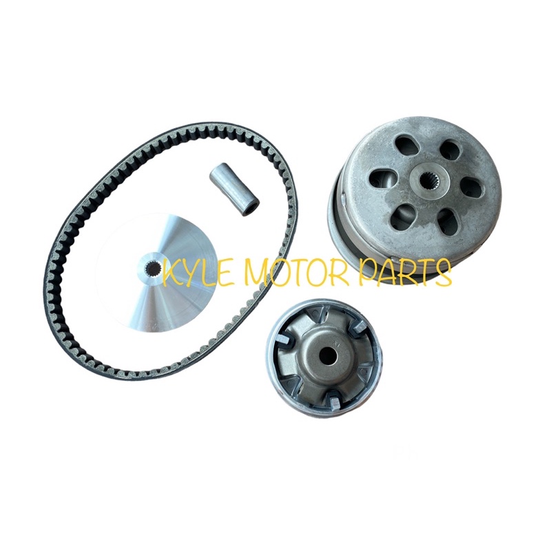 KARISMA125 FRONT PULLEY+FAN+BUSH+BELT+REAR PULLEY FULL SET | Shopee ...