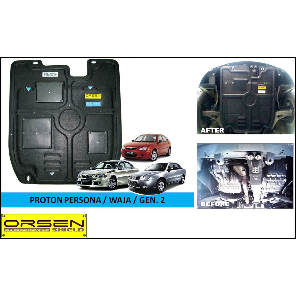 Proton Waja/Proton Wira Orsen Shield Car undercarriage protection ...